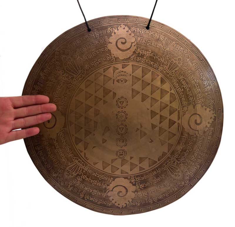 Gong tibetain Mantra chakra Yogi 44 cm 1kg750 Yoga Nepal 10139