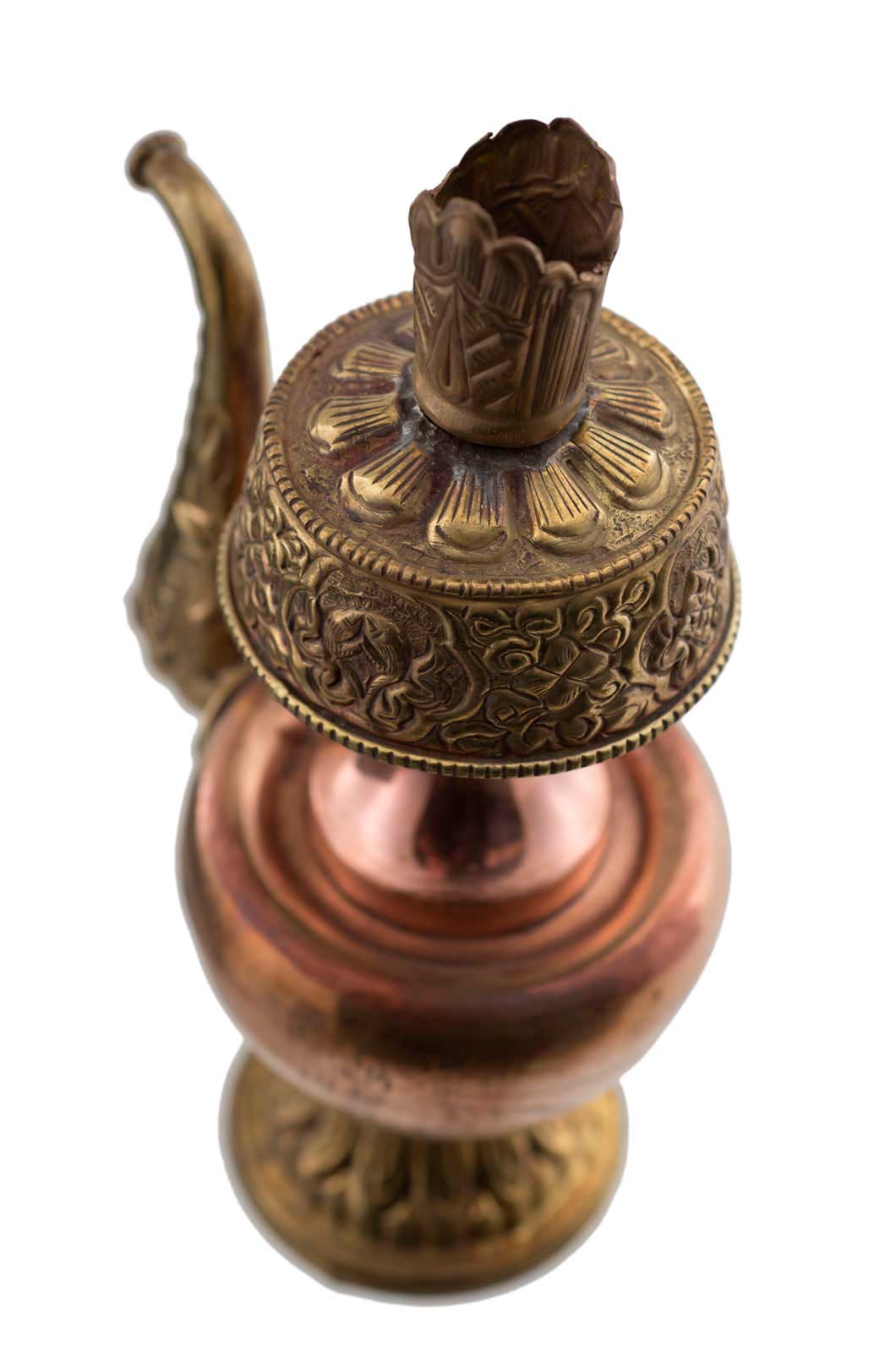 Bumpa Vase de vie Kalasha cuivre laiton rituel bouddhisme tibétain 21 ...