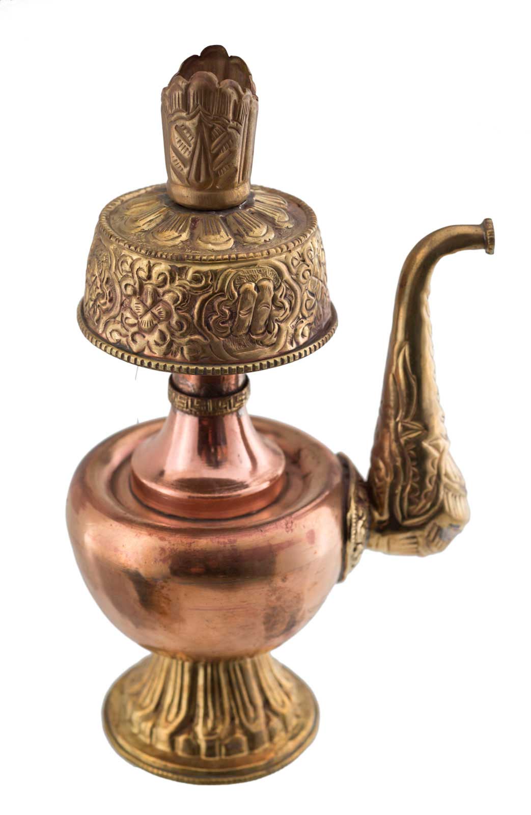 Bumpa Vase de vie Kalasha cuivre laiton rituel bouddhisme tibétain 21 ...