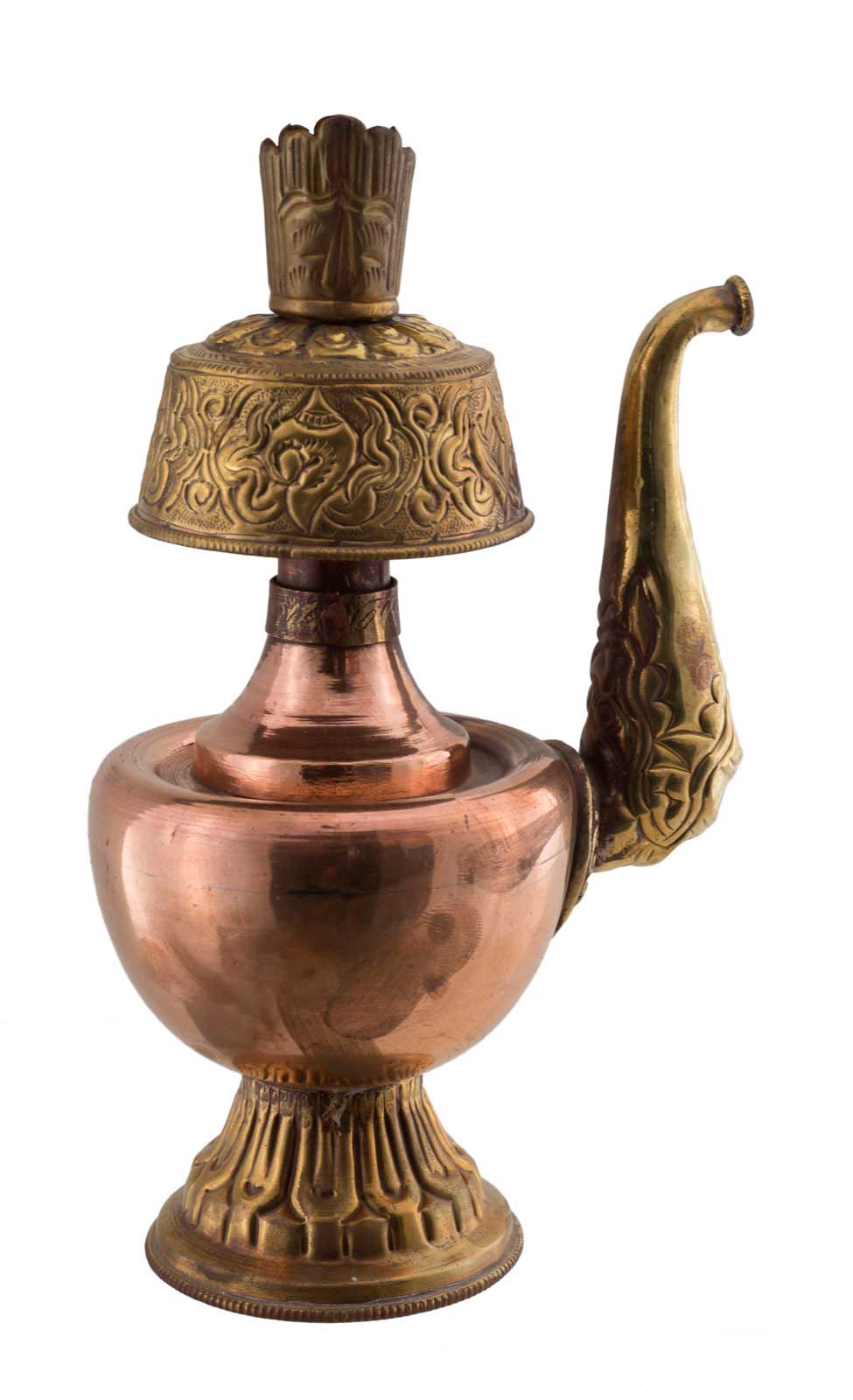 Grande Bumpa Vase de vie Kalasha cuivre rituel bouddhisme tibétain 23 ...