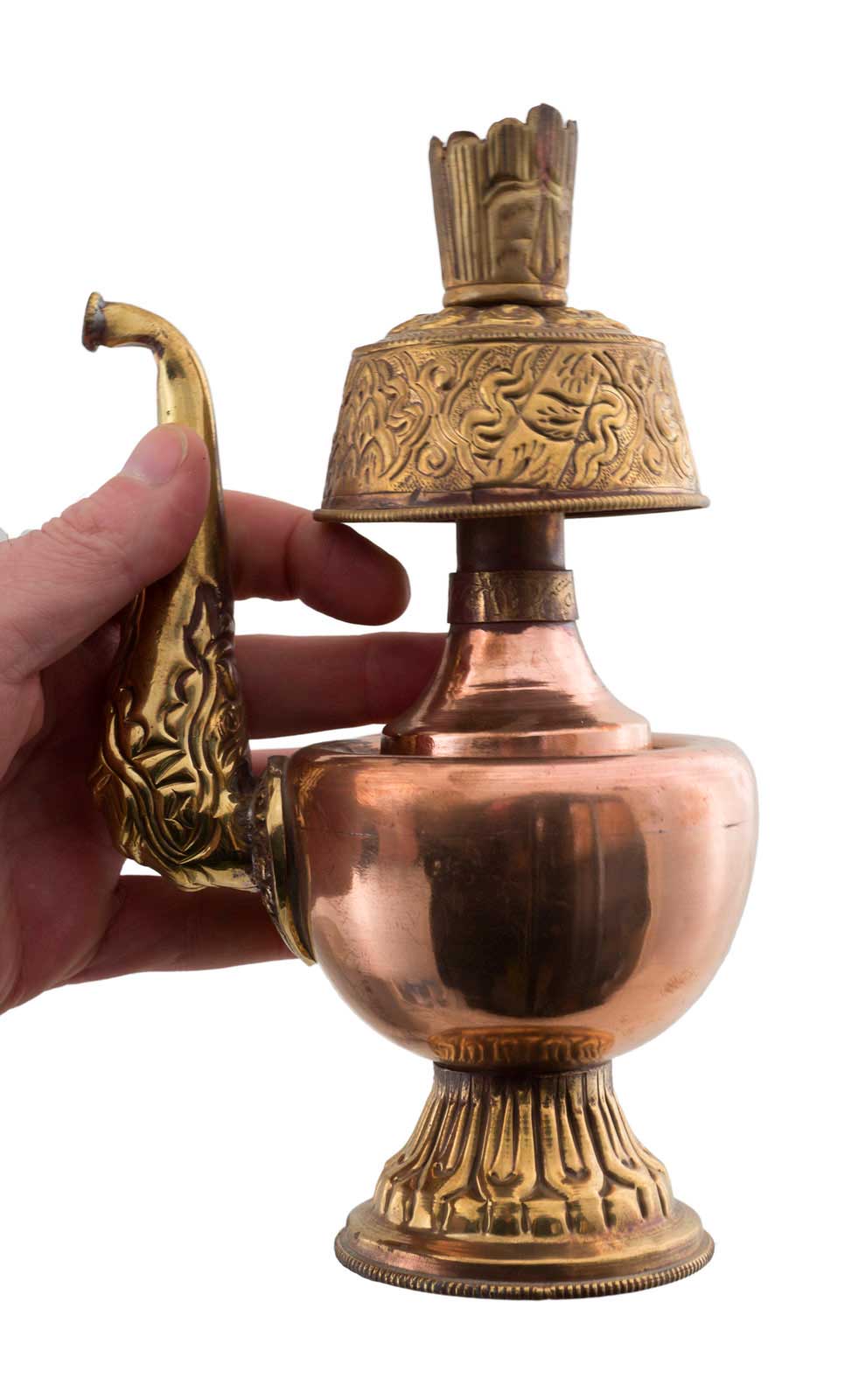 Grande Bumpa Vase de vie Kalasha cuivre rituel bouddhisme tibétain 23 ...