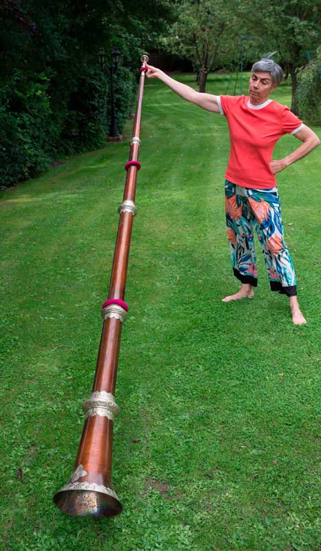 Trompette tibétaine - Radong - Instrument de musique Bouddhiste - Dung Chen