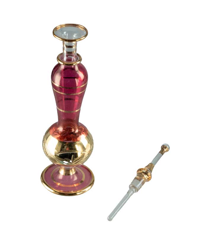 Flacon Fiole à Parfum en Verre Soufflé d'Égypte - Grande Taille - Objet ...