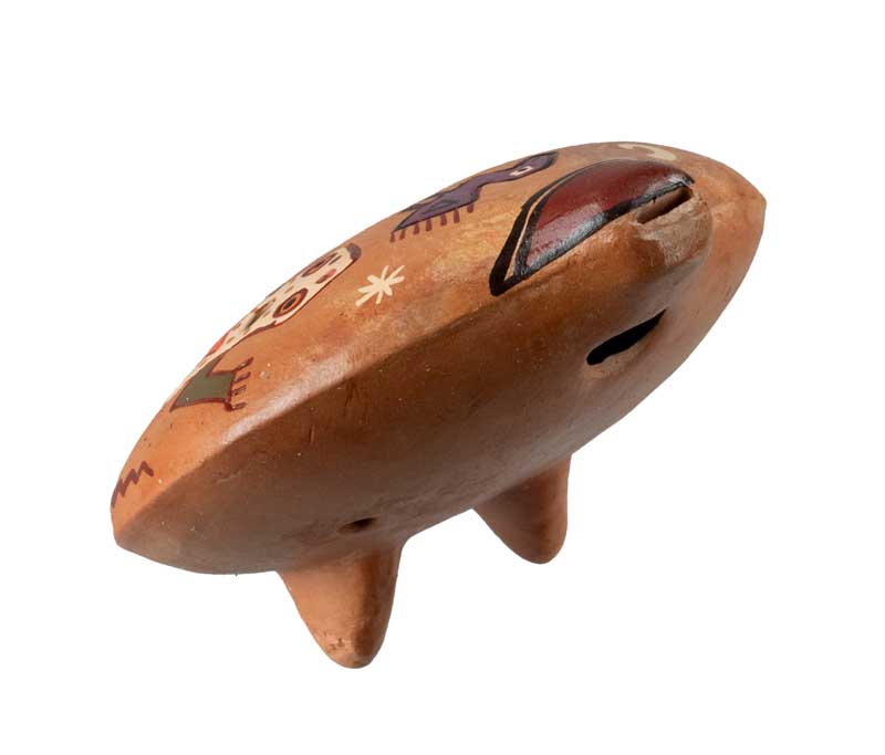 Ocarina Inca Céramique - Gecko - Flute péruvienne - Okarina Perou - 1283