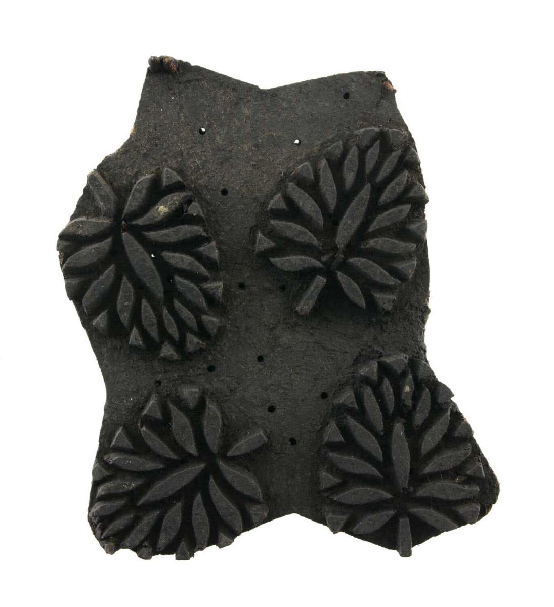 Bunta Tampon bois impression Textile Batik 17cm antique Rajasthan Inde ...