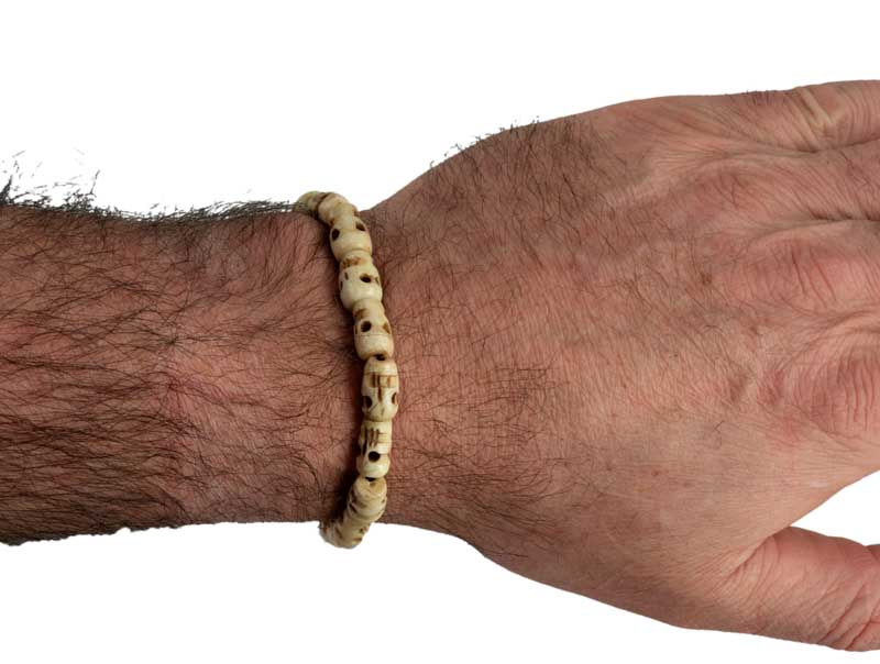 Mundamala - Chapelet aux têtes de mort- Bracelet