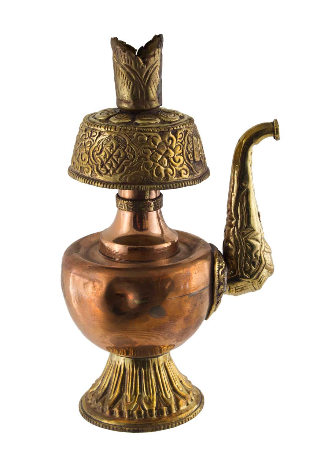 Bumpa Vase de vie Kalasha cuivre Boumpa rituel bouddhique tibétain 19.5 ...