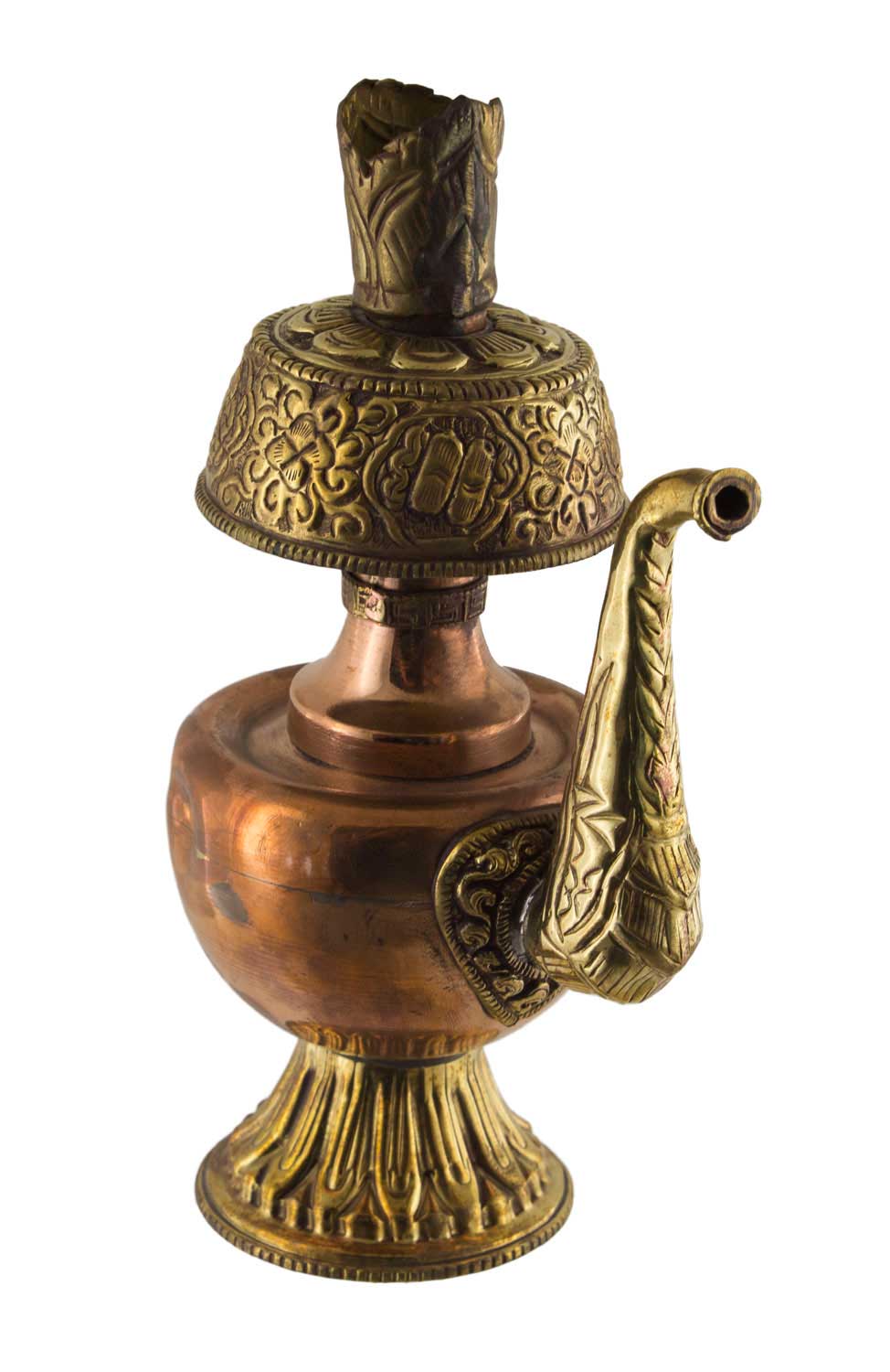 Bumpa Vase de vie Kalasha cuivre Boumpa rituel bouddhique tibétain 19.5 ...