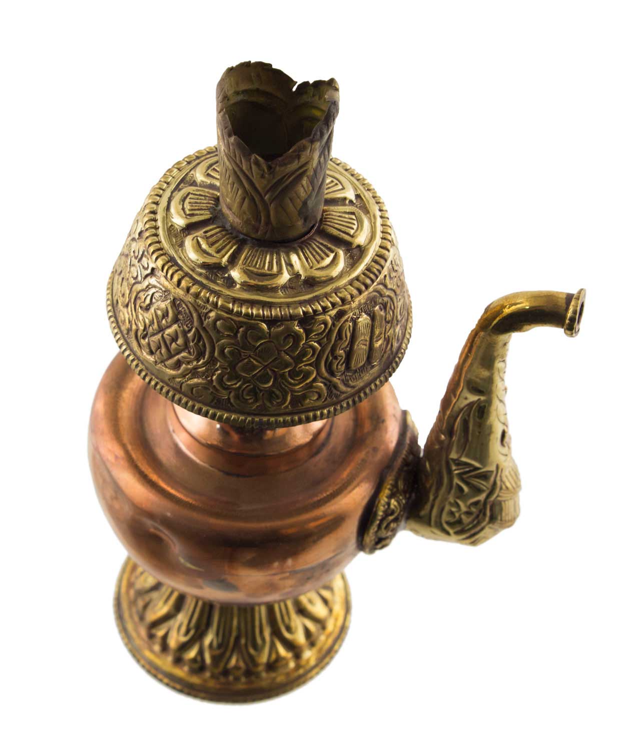 Bumpa Vase de vie Kalasha cuivre Boumpa rituel bouddhique tibétain 19.5 ...