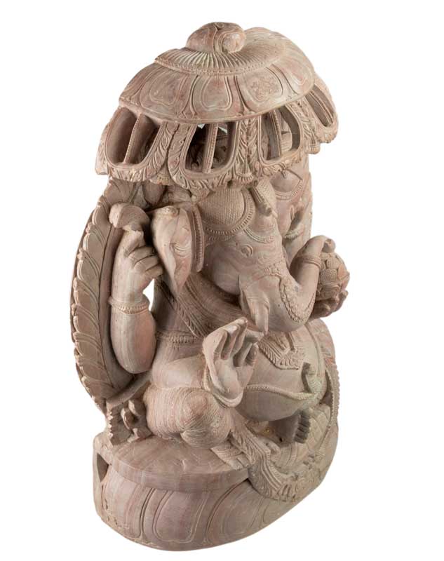 Statue Ganesh - 32 cm -Dieu Elephant Ganapati en pierre naturelle- 6kg