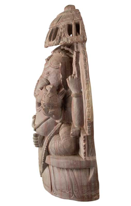 Statue Ganesh - 32 cm -Dieu Elephant Ganapati en pierre naturelle- 6kg