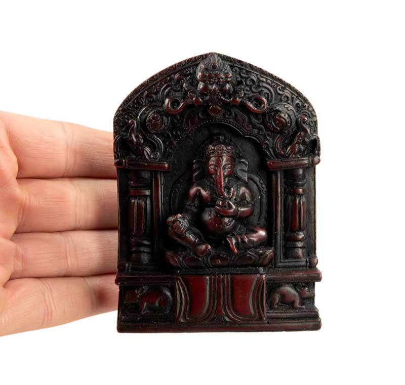 Statue Ganesh éléphant en résine - Stele Ganesha - 10 cm