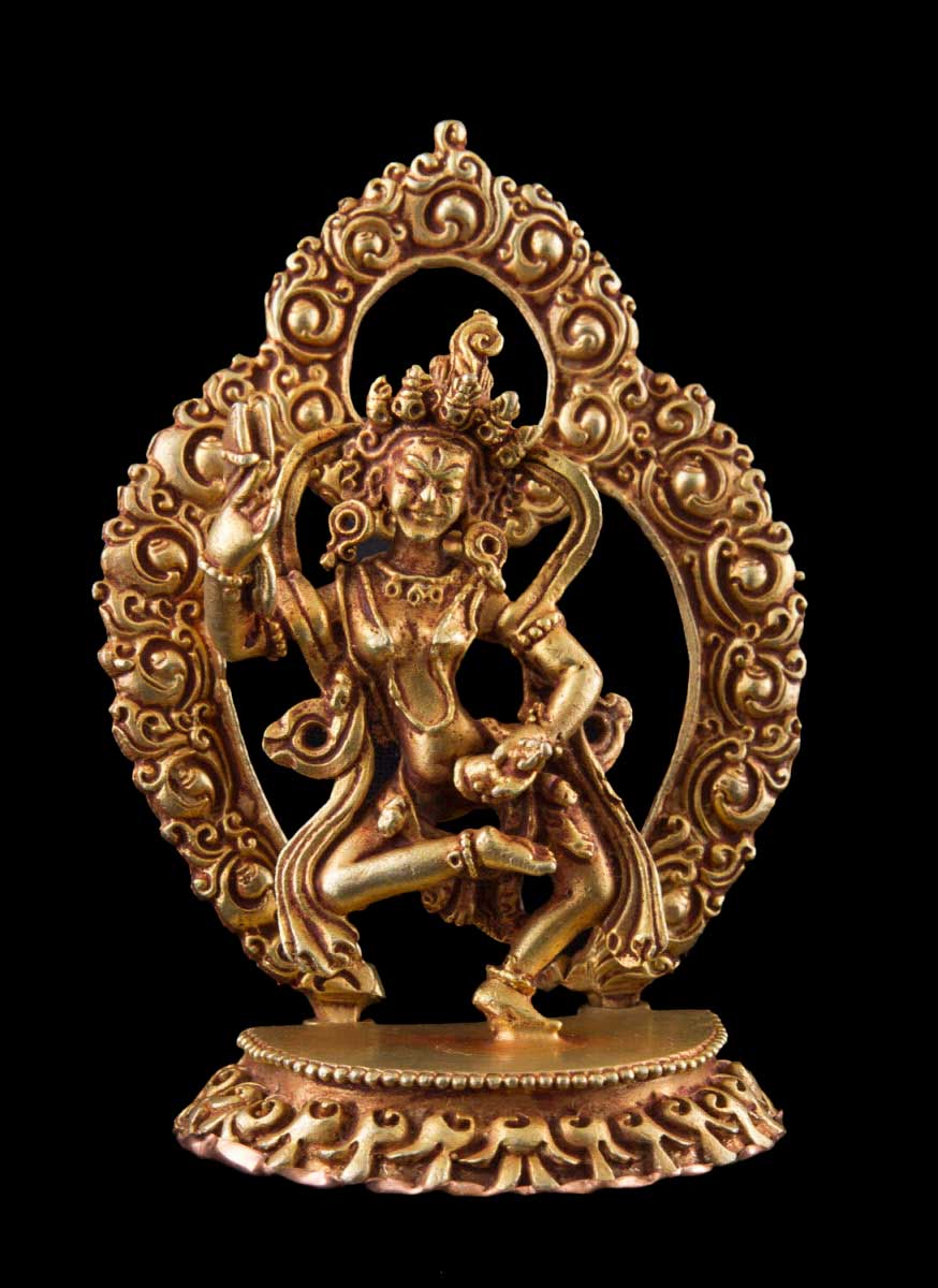 Damaru Yogini Statue tibétaine cuivre Master Quality bouddhique 92mm ...