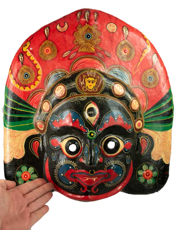 Masque Nepalais tibetain Indra Jatra Festival de Kathmandu Nepal-Mask ...