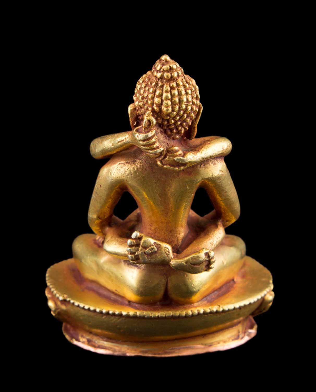 Bouddha Samantabhadra Statue tibétaine cuivre Top Quality 56mm Népal 26692