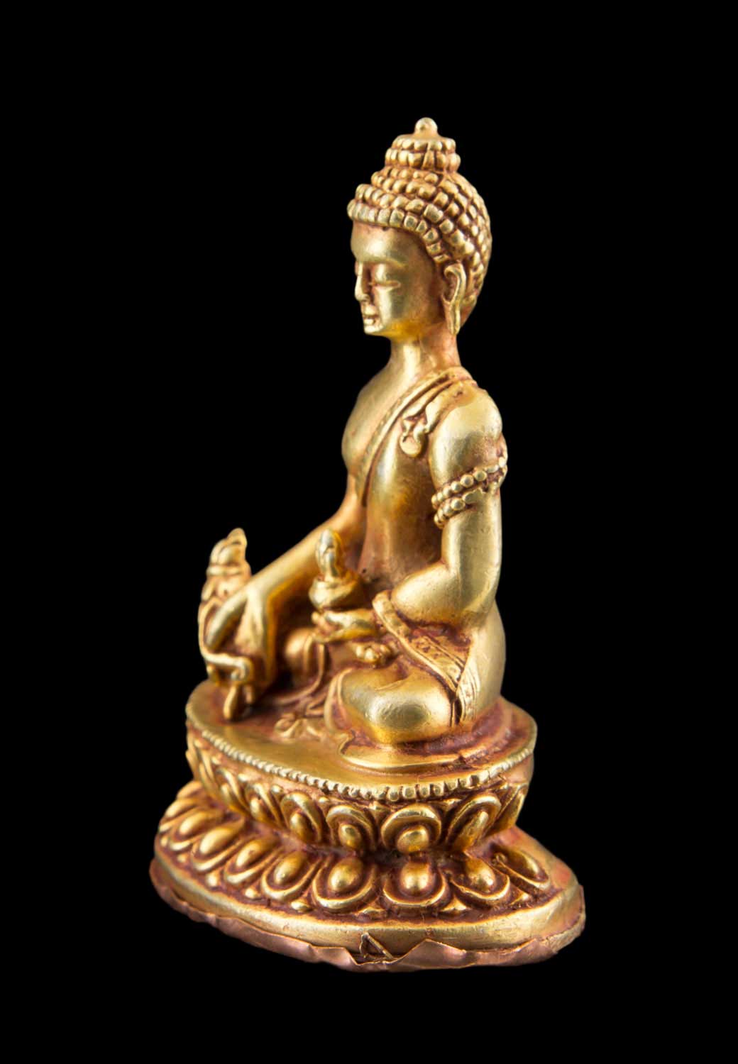 Bouddha de la médecine Statue tibétaine cuivre Top Quality 54mm Népal 26691