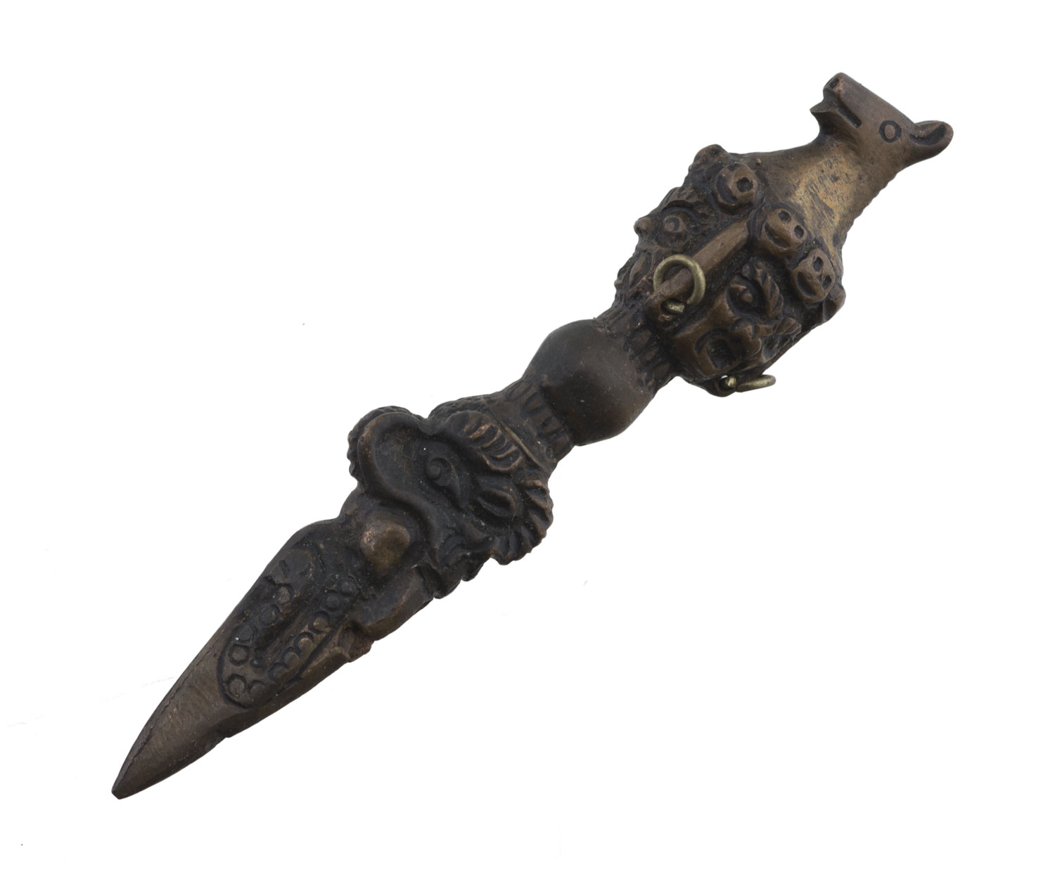 Mini Phurba Kila phurpa 7cm rituel bouddhique tibetain cuivre Nepal ...