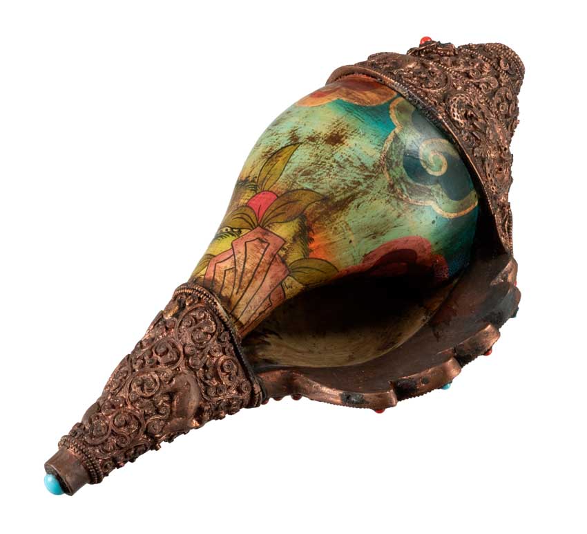 Conque Dakshinavarta -Instrument de musique coquillage-Dung kar-Tibet