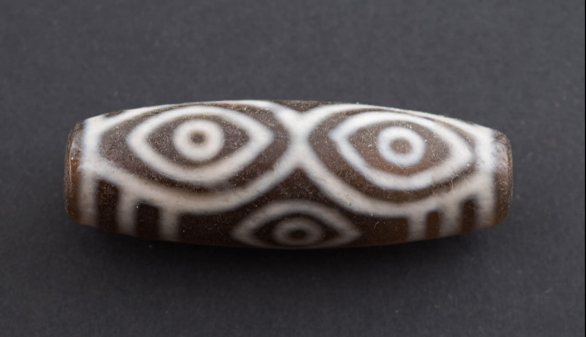 Dzi - Dragon Eye-Perle du Tibet-six yeux