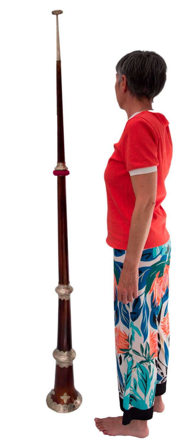 Trompette Tibétaine Dungchen -184 cm- Instrument Cérémonial