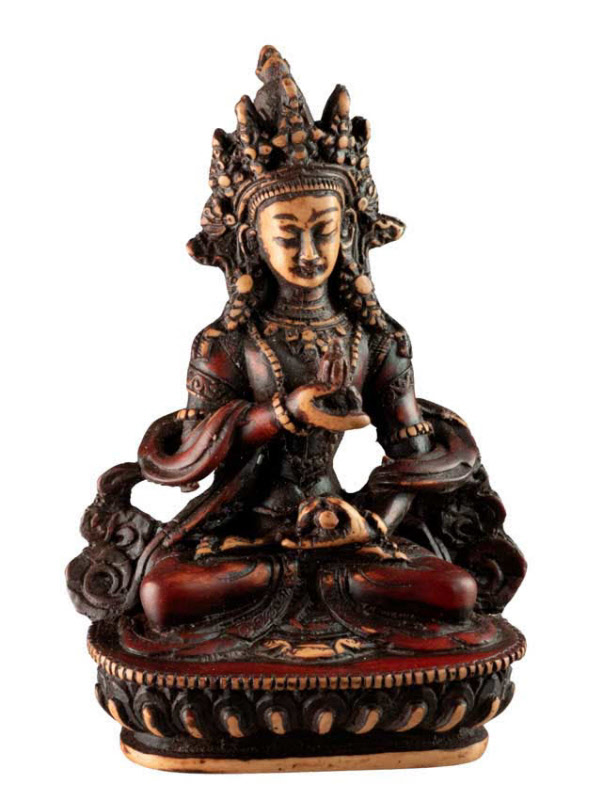 Statue Vajrasattva résine 14.5cm - Dorje Sempa Art bouddhiste