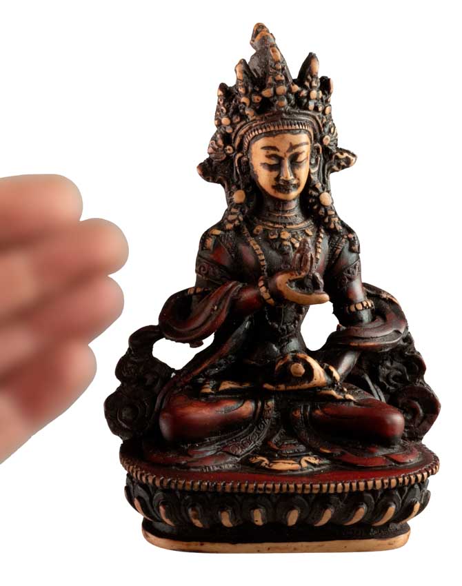 Statue Vajrasattva résine 14.5cm - Dorje Sempa Art bouddhiste