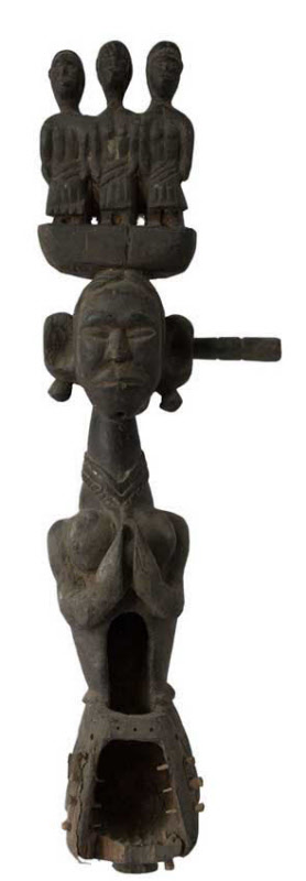 Dhodro Banam Vièle anthropomorphe Sarangi 74 cm Luth ancienne