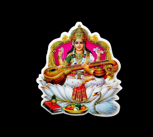 AUTOCOLLANT STICKERS SARASWATI I-Decoration Hindoue-Deco Esoterique ...