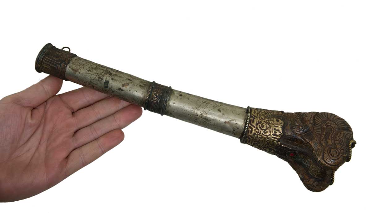 Kangling Trompette Tibétaine Instrument Musique Chamane antique 1138 BO16