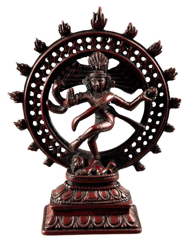 Statue Shiva Nataraja Dansante Natraj murti résine 22 cm