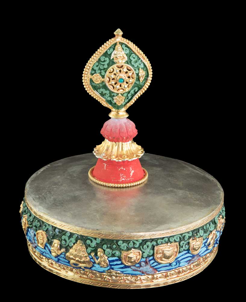 Set Offrande du mandala - rituel bouddhiste tibetain - 16cm - Nepal