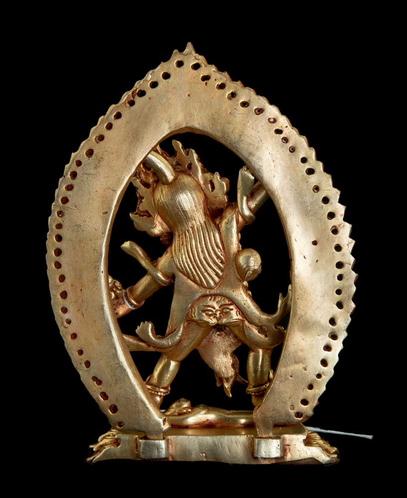 Ekajati Statue tibétaine cuivre Dakini Top Qualité 14 cm Népal 1422