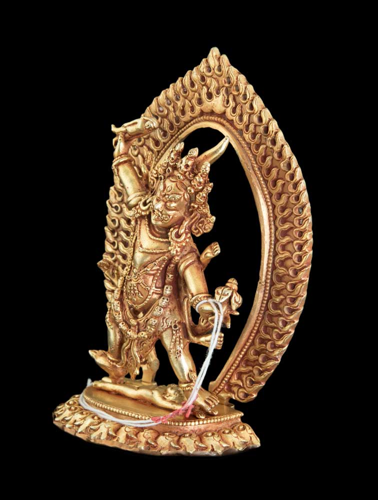 Ekajati Statue tibétaine cuivre Dakini Top Qualité 14 cm Népal 1422
