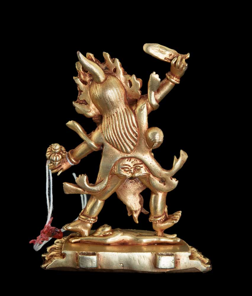 Ekajati Statue tibétaine cuivre Dakini Top Qualité 14 cm Népal 1422