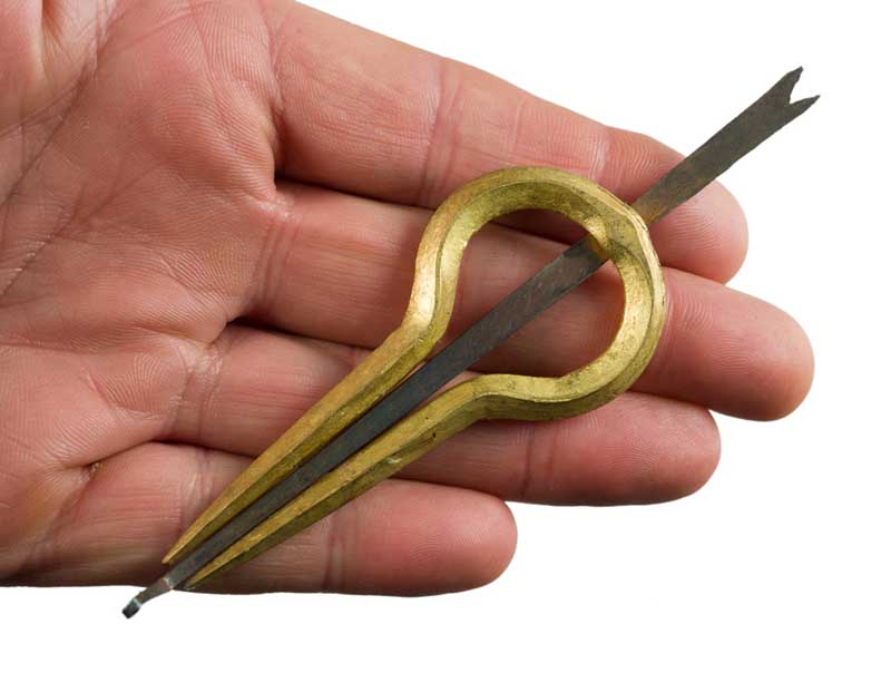 Guimbarde népalaise Murchunga - Fer brut et dorure