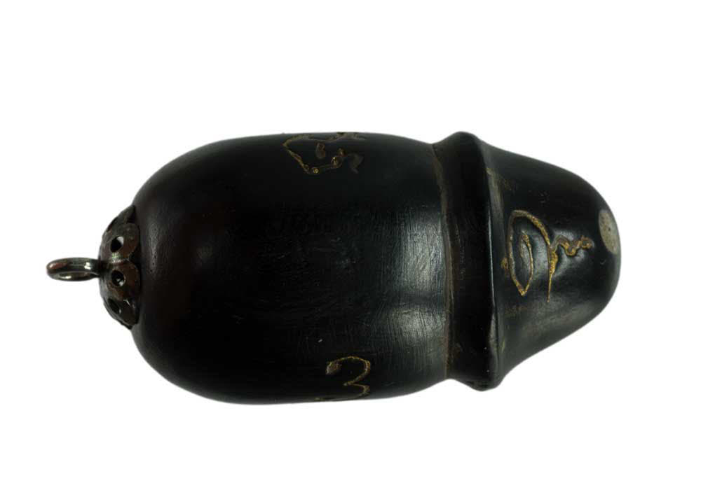 Palat Khik Gravé de Yantra - Amulette Phallique Thaïlandaise en Bois