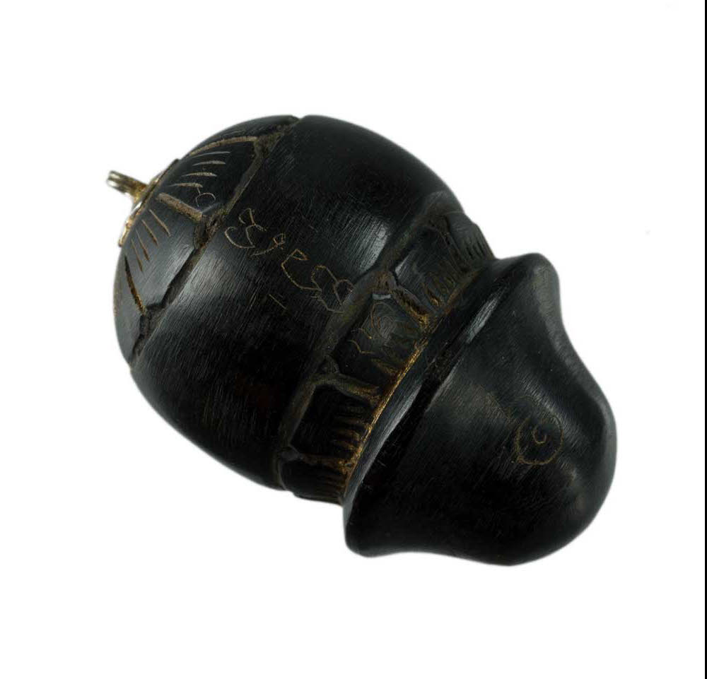 Palat Khik en Bois avec Mantras - Amulette Phallique Thaïlandaise