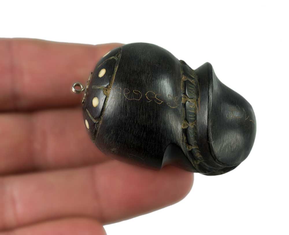 Palat Khik en Bois - Amulette Phallique de Thaïlande - Linga