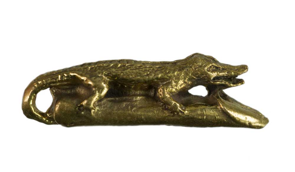 Amulette Phallique Thaïlandaise Palad Khik et Crocodile