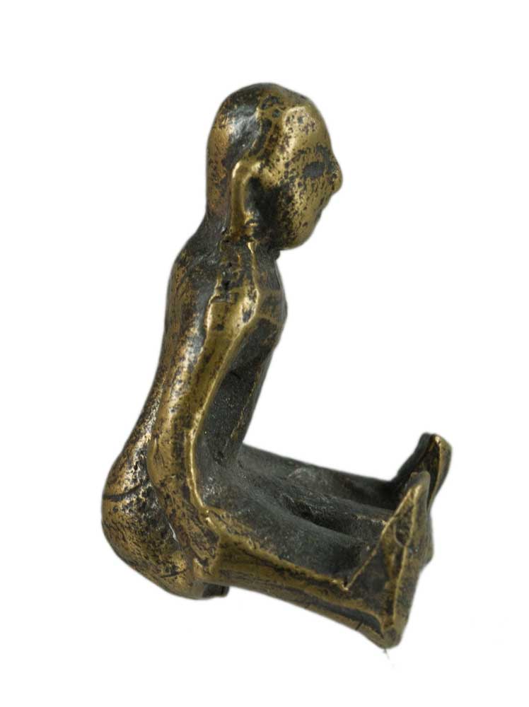 Palad Khik Thaïlande - Figurine Phallique Homme Phallus Laiton