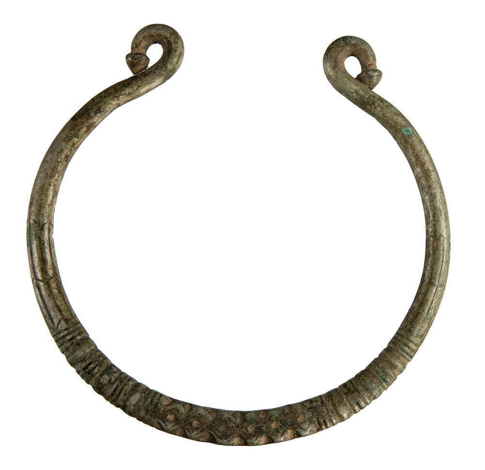 Collier ethnique Hansuli - Décoration authentique -Torque - 3556