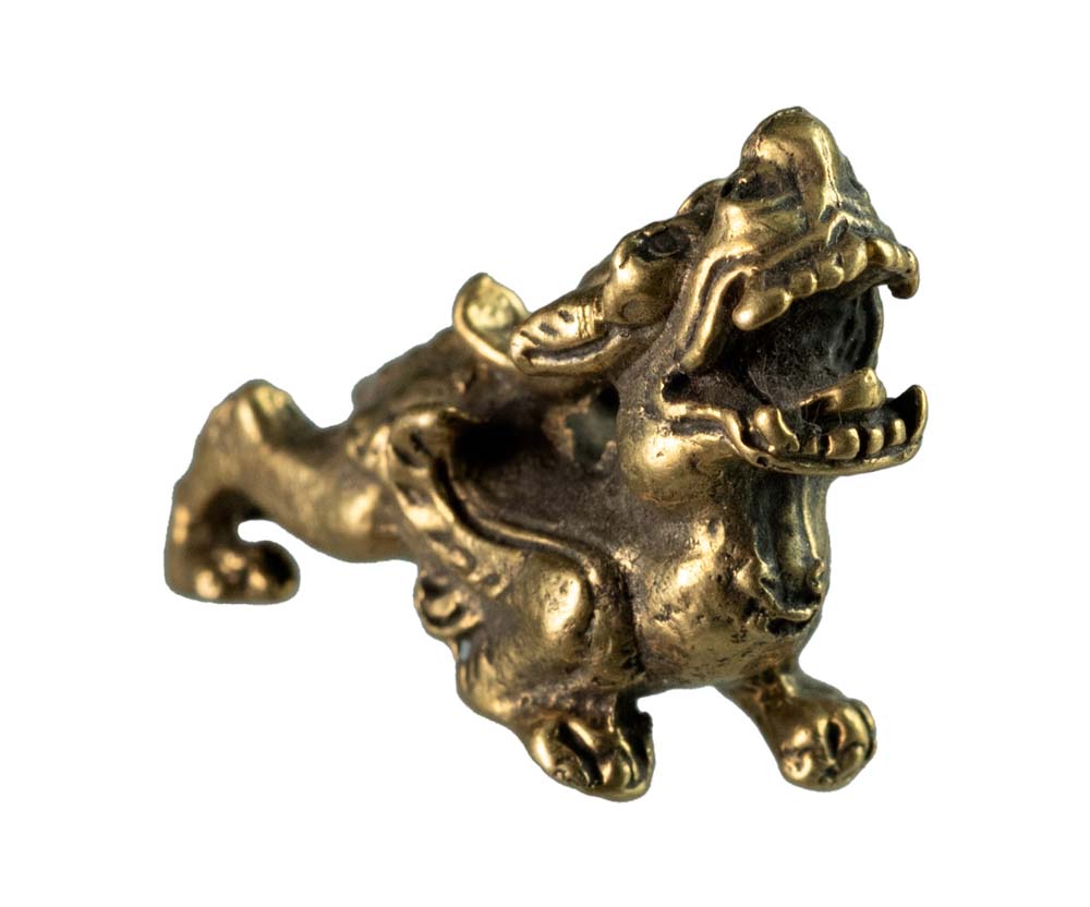 Miniature Figurine Pixiu Pi Yao symbole du Feng Shui