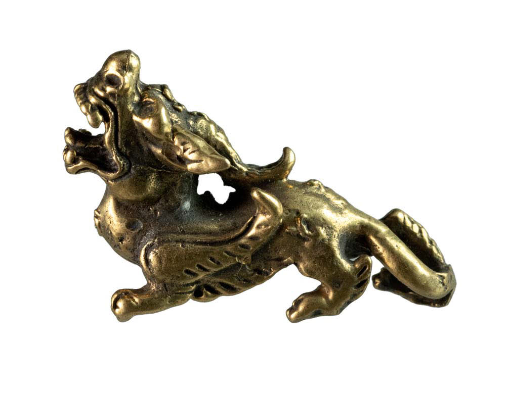 Miniature Figurine Pixiu Pi Yao symbole du Feng Shui