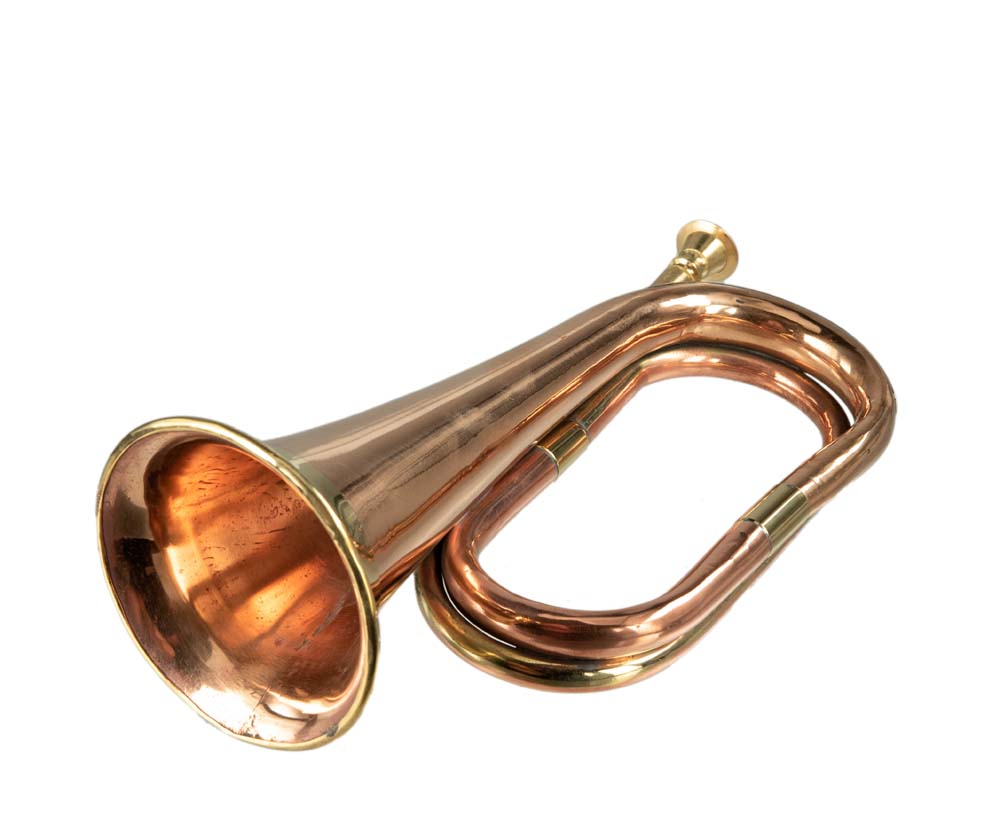 Clairon -Trompette Militaire en Cuivre 28 cm Armée Vintage 1401