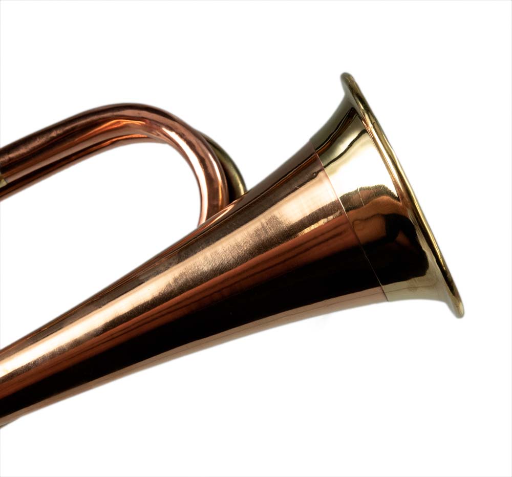 Clairon -Trompette Militaire en Cuivre 28 cm Armée Vintage 1401