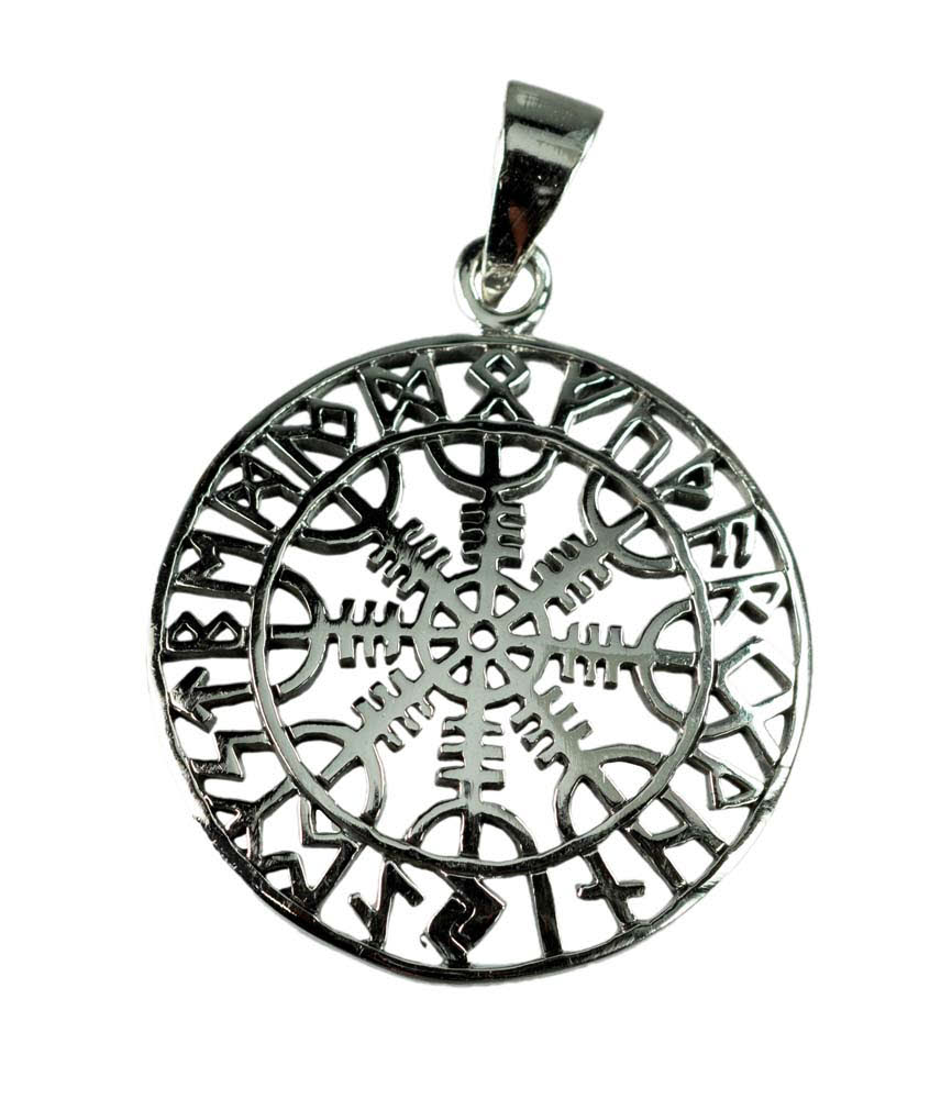 Pendentif Viking Aegishjalmur -5g Heaume de Awe - Argent 925 - 5446