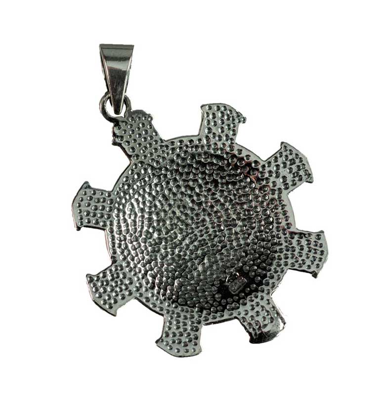 Pendentif Aegishjalmur Viking - Heaume de la Terreur en argent- 7.2g - 2765