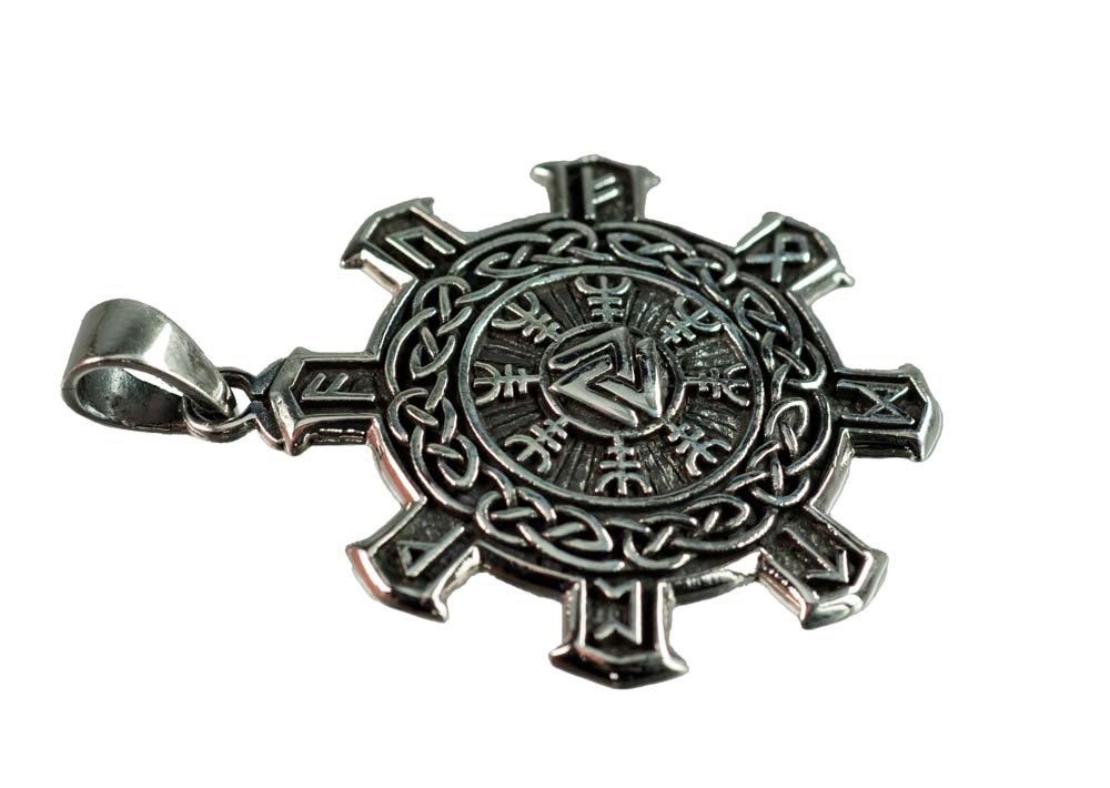 Pendentif Aegishjalmur Viking - Heaume de la Terreur en argent- 7.2g - 2765