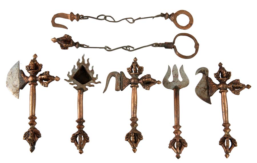 Set 13 outils Rituel Bouddhiste - Praticien tantrique - Chamane Tibet ...