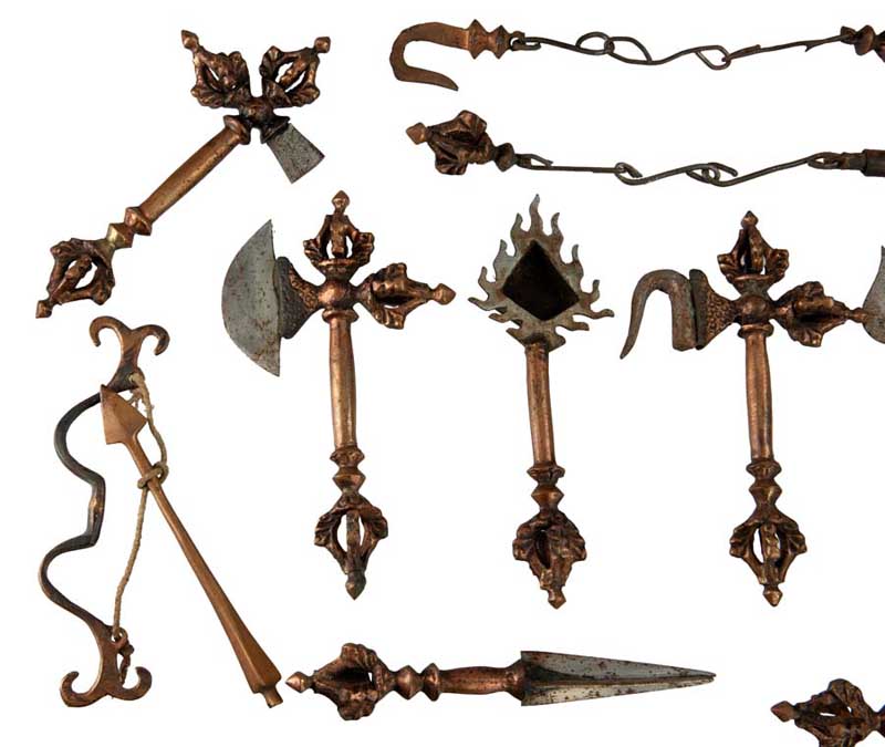 Set 13 outils Rituel Bouddhiste - Praticien tantrique - Chamane Tibet ...